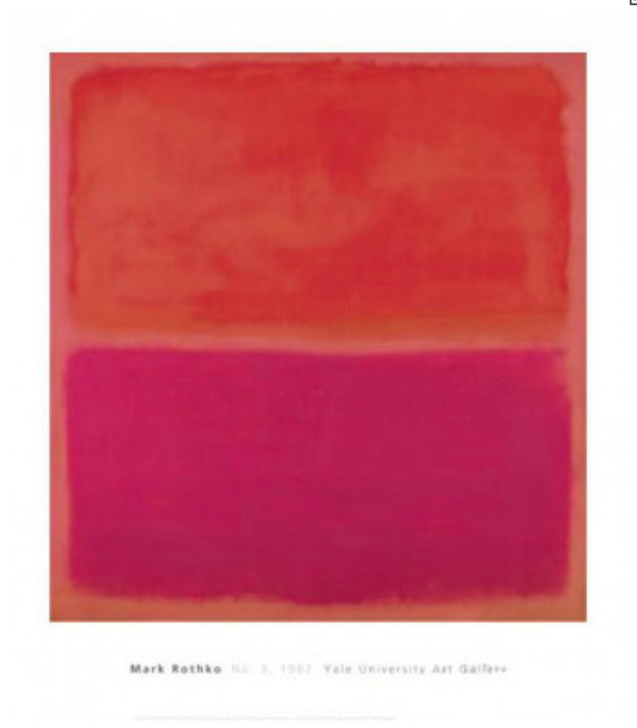 Rothko – Uden titel – No. 3, 1967 Rød | Plakaten - Aarhus
