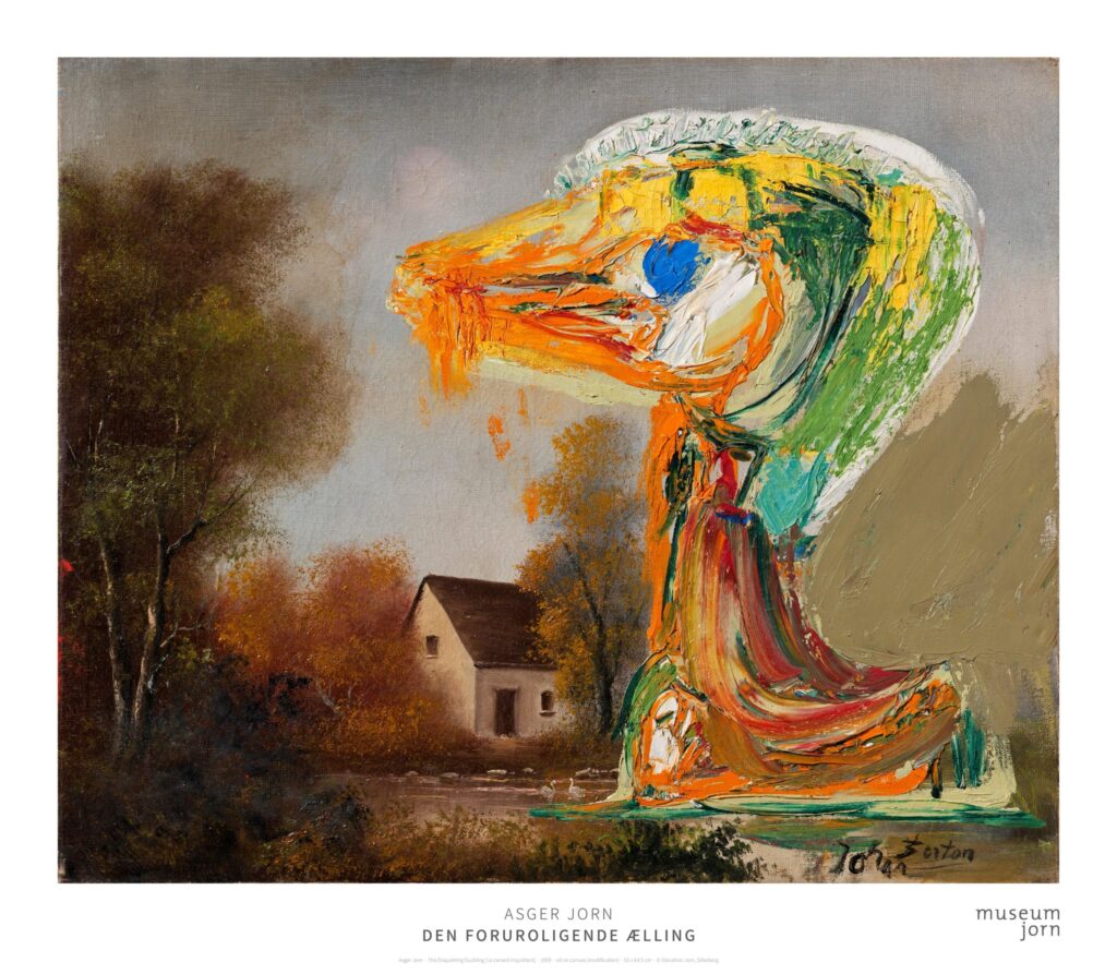 Asger Jorn – Den foruroligende ælling | Plakaten - Aarhus